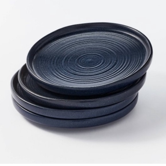 Studio McGee | Dining | One Stoneware Glazed Dinner Plates Blue 6 ...
